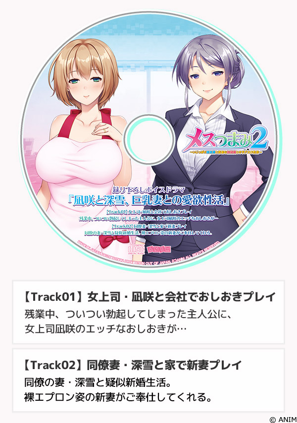 エロゲーム特典 Com メスつまみ 2 ～いじっぱり強気妻と清楚な気弱妻とのラブエロ性活～